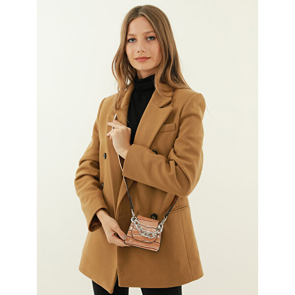 Madamra Zincirli Kadın Mini Çapraz Çanta Madamra Zincirli Kadın Mini Çapraz Çanta