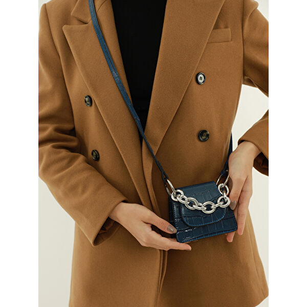 Madamra Zincirli Kadın Mini Çapraz Çanta Madamra Zincirli Kadın Mini Çapraz Çanta