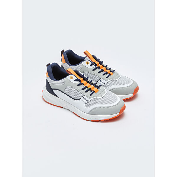 Bağcıklı Renk Bloklu Erkek Spor Ayakkabı