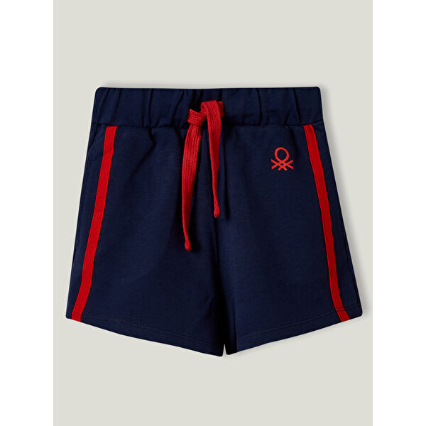 Benetton Beli Lastikli Baskılı Erkek Çocuk Şort