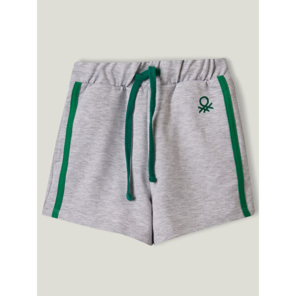 Benetton Beli Lastikli Baskılı Erkek Çocuk Şort