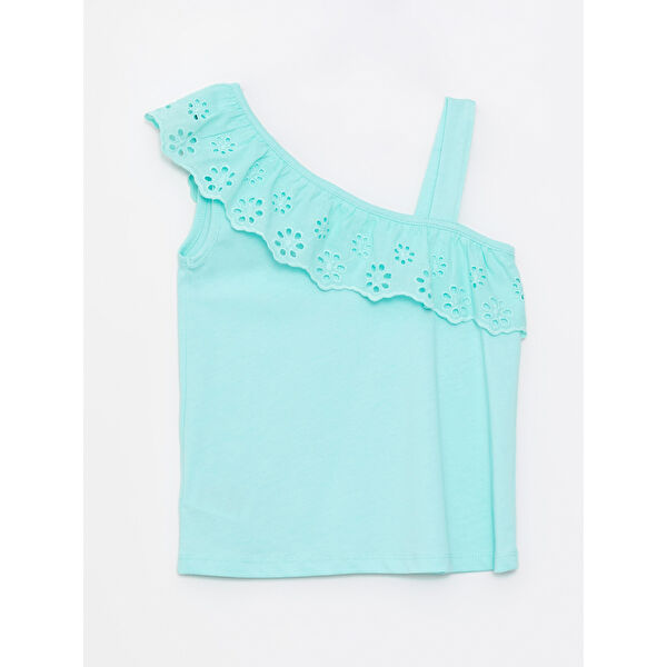 Fisto Detaylı Pamuklu Kız Çocuk Atlet Fisto Detaylı Pamuklu Kız Çocuk Atlet