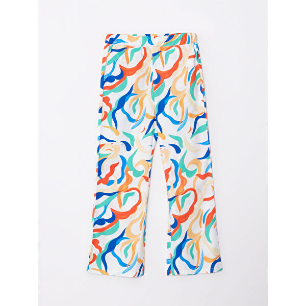 LCW LIMITED Beli Lastikli Standart Fit Desenli Poplin Kadın Pantolon LCW LIMITED Beli Lastikli Standart Fit Desenli Poplin Kadın Pantolon