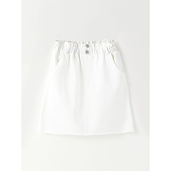 Beli Lastikli Basic Gabardin Kız Çocuk Etek