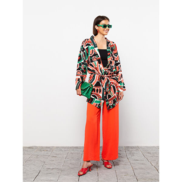 LCW LIMITED Şal Yaka Desenli Uzun Kollu Viskon Kadın Kimono LCW LIMITED Şal Yaka Desenli Uzun Kollu Viskon Kadın Kimono