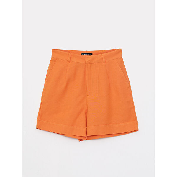 Yüksek Bel Standart Fit Düz Kadın Şort Yüksek Bel Standart Fit Düz Kadın Şort