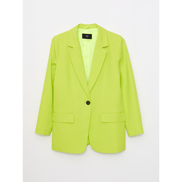 LCW VISION Önden Düğme Kapamalı Düz Uzun Kollu Kadın Blazer Ceket