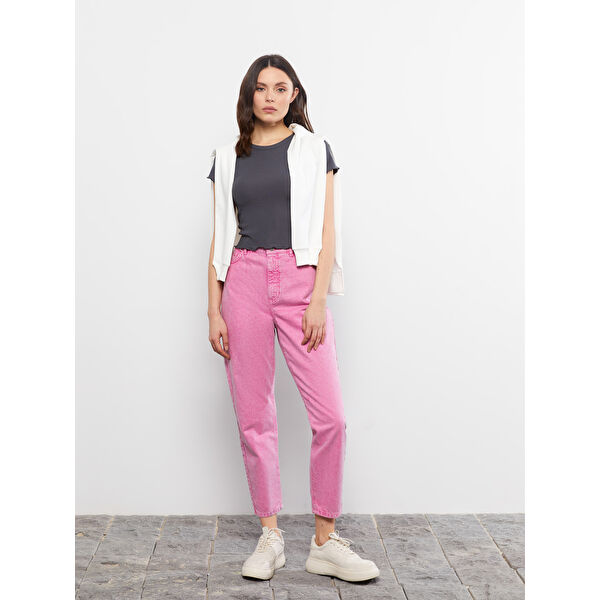 Busem Bisiklet Yaka Düz Kısa Kollu Crop Kadın Bluz