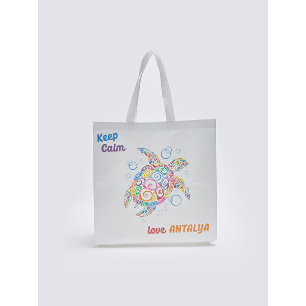 Antalya Baskılı Kadın Alışveriş Çantası Antalya Baskılı Kadın Alışveriş Çantası