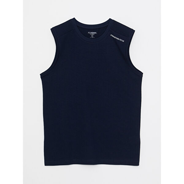 LCW CLASSIC Bisiklet Yaka Kolsuz Baskılı Erkek Atlet