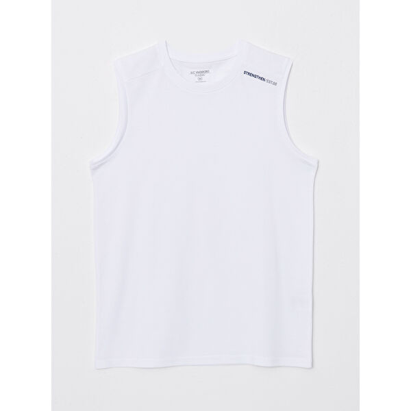 LCW CLASSIC Bisiklet Yaka Kolsuz Baskılı Erkek Atlet