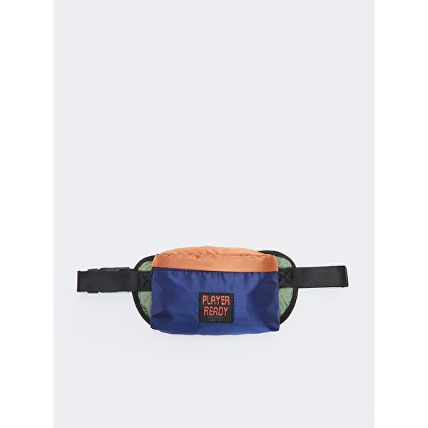 Etiket Baskılı Erkek Çocuk Bel Çantası