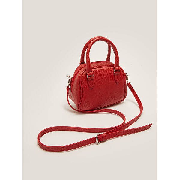 Deri Görünümlü Kadın Çapraz Çanta