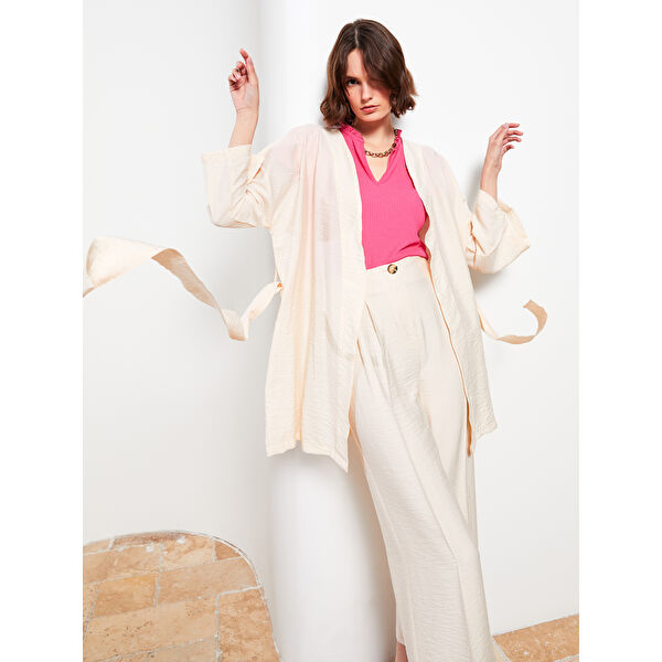 Şal Yaka Düz Kadın Kimono