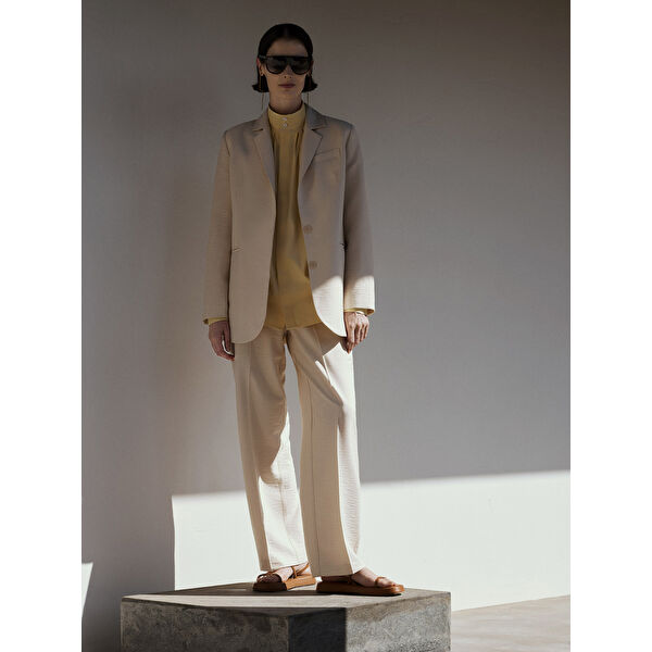 Kevser Sarıoğlu x LCW Modest Standart Fit Düz Kadın Pantolon