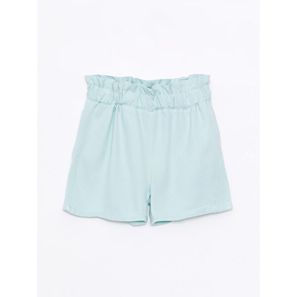 Beli Lastikli Basic Kız Bebek Şort