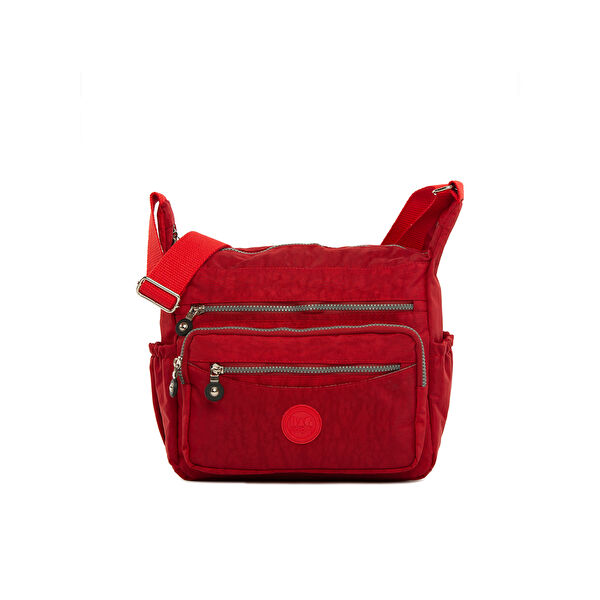 Bagmori Paraşüt Kumaş Çok Cepli Kadın Omuz Çantası