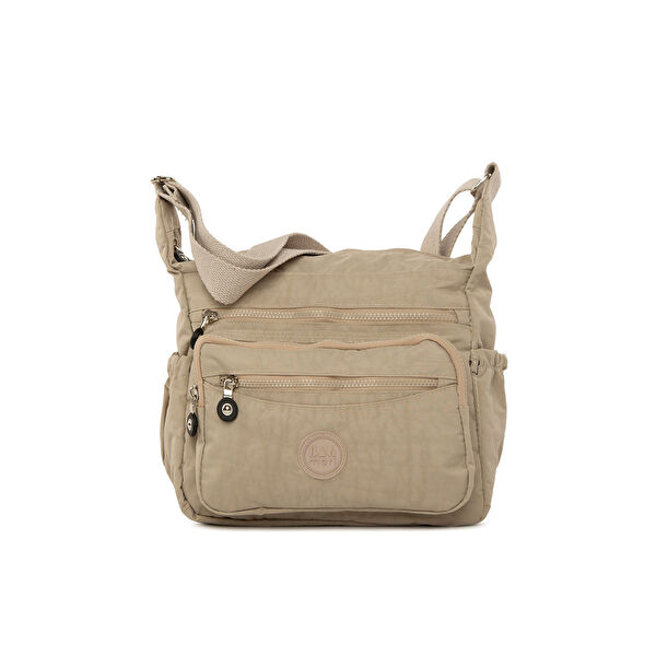 Bagmori Paraşüt Kumaş Çok Cepli Kadın Omuz Çantası