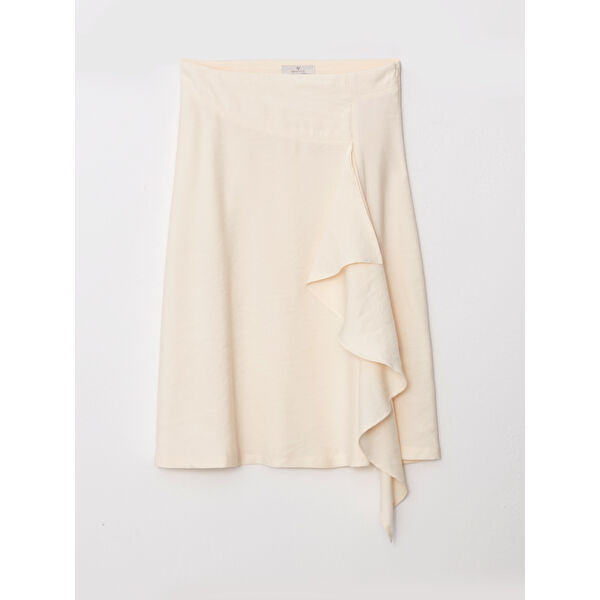 NATUVERA Standart Fit Düz Kadın Etek