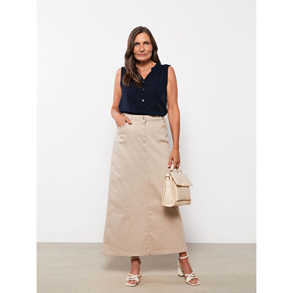 Düz Gabardin Kadın Etek