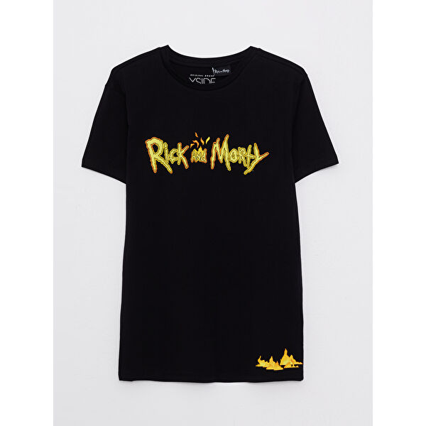 XSIDE Bisiklet Yaka Kısa Kollu Rick and Morty Baskılı Penye Erkek Tişört XSIDE Bisiklet Yaka Kısa Kollu Rick and Morty Baskılı Penye Erkek Tişört