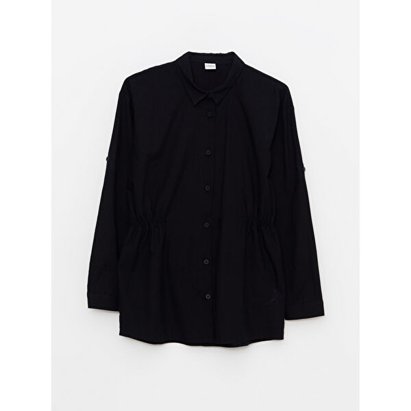 Basic Uzun Kollu Poplin Kız Çocuk Gömlek