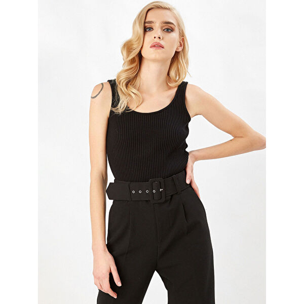 Peraluna U Yaka Düz Pamuklu Kadın Triko Atlet Peraluna U Yaka Düz Pamuklu Kadın Triko Atlet