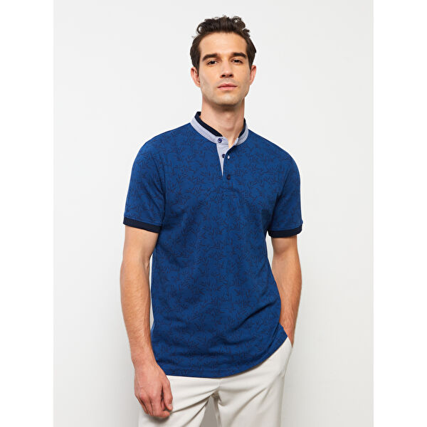 Hakim Yaka Kısa Kollu Desenli Pike Erkek Tişört Hakim Yaka Kısa Kollu Desenli Pike Erkek Tişört