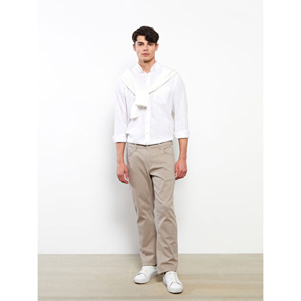 LCW CLASSIC Slim Fit Gabardin Erkek Pantolon