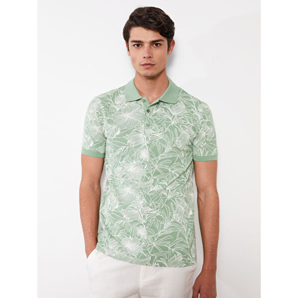 LCW CLASSIC Polo Yaka Kısa Kollu Desenli Pike Erkek Tişört LCW CLASSIC Polo Yaka Kısa Kollu Desenli Pike Erkek Tişört