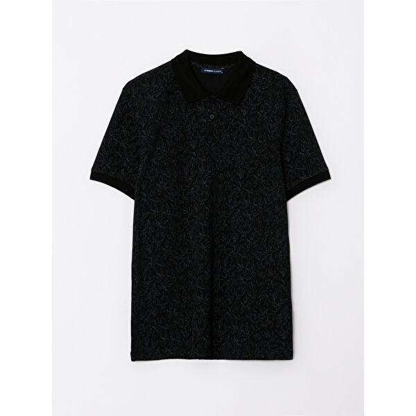 LCW CLASSIC Polo Yaka Kısa Kollu Desenli Pike Erkek Tişört