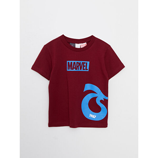 Bisiklet Yaka Kısa Kollu Marvel Baskılı Taraftar Erkek Bebek Tişört Bisiklet Yaka Kısa Kollu Marvel Baskılı Taraftar Erkek Bebek Tişört