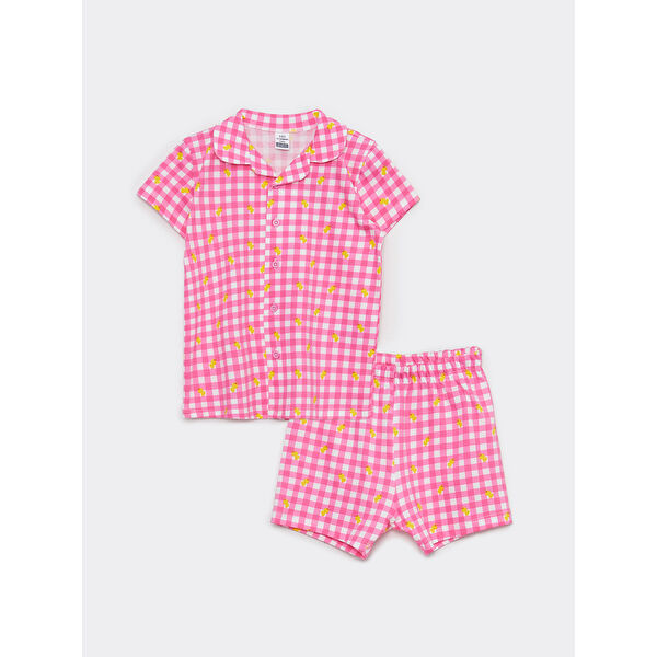 Dalin X LC Waikiki Polo Yaka Kız Bebek Pijama Takımı Dalin X LC Waikiki Polo Yaka Kız Bebek Pijama Takımı