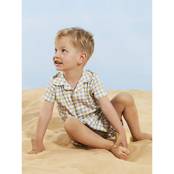 Dalin X LC Waikiki Polo Yaka Erkek Bebek Pijama Takım 2'li Dalin X LC Waikiki Polo Yaka Erkek Bebek Pijama Takım 2'li