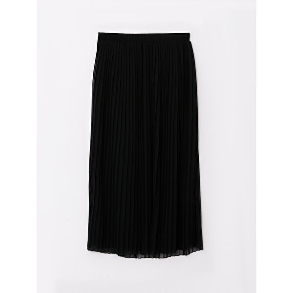 Beli Lastikli Düz Pileli Şifon Kadın Etek Beli Lastikli Düz Pileli Şifon Kadın Etek