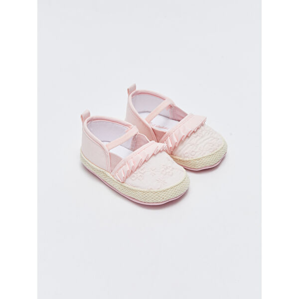 Fırfır Detaylı Kız Bebek Yürüme Öncesi Espadril Ev Ayakkabısı Fırfır Detaylı Kız Bebek Yürüme Öncesi Espadril Ev Ayakkabısı