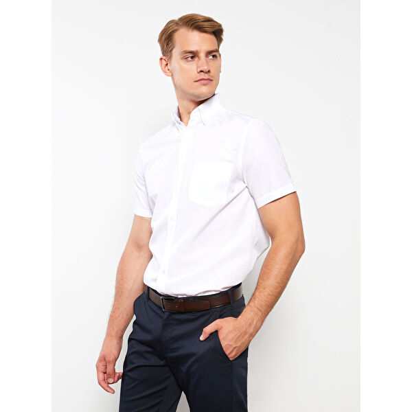 LCW FORMAL Regular Fit Kısa Kollu Erkek Gömlek