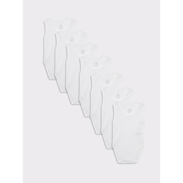 Luggi Baby Bisiklet Yaka Pamuklu Erkek Bebek Jakarlı Çıtçıtlı Body 7'li Luggi Baby Bisiklet Yaka Pamuklu Erkek Bebek Jakarlı Çıtçıtlı Body 7'li
