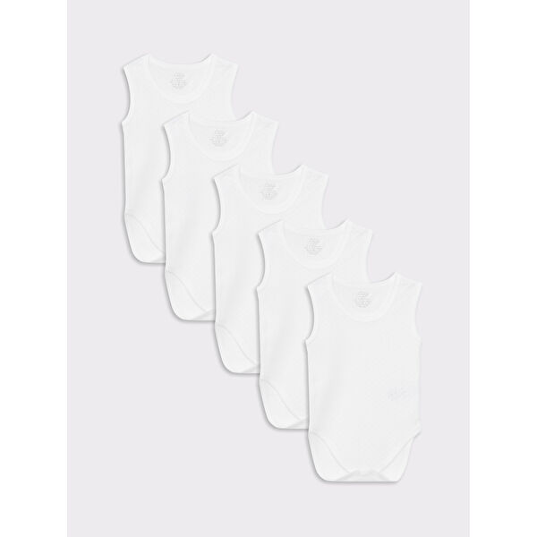 Luggi Baby Bisiklet Yaka Erkek Bebek Çıtçıtlı Body 5'li