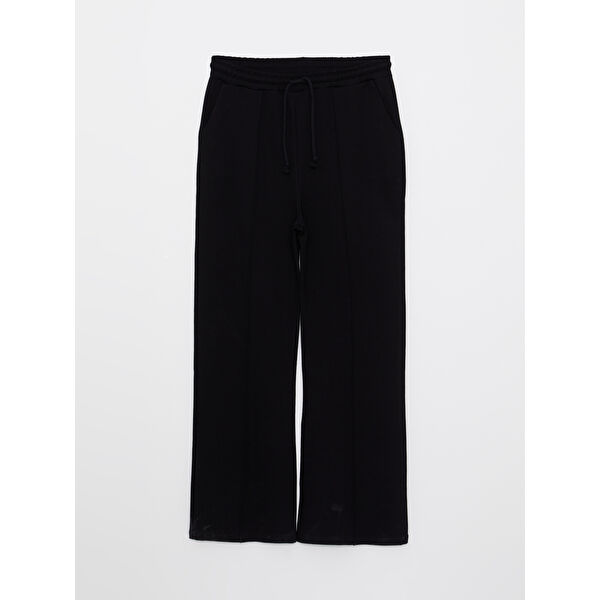 Büyük Beden Beli Lastikli Düz Cep Detaylı Kadın Eşofman Altı