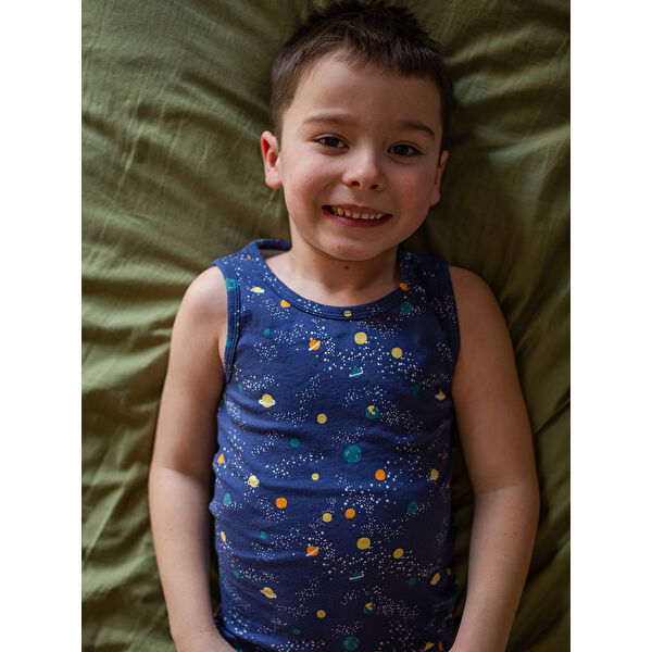 Antebies Organik Pamuklu Erkek Çocuk Atlet 2'li