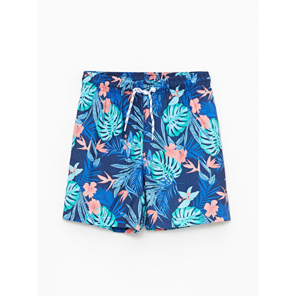 Beli Lastikli Desenli Erkek Çocuk Deniz Şortu Beli Lastikli Desenli Erkek Çocuk Deniz Şortu