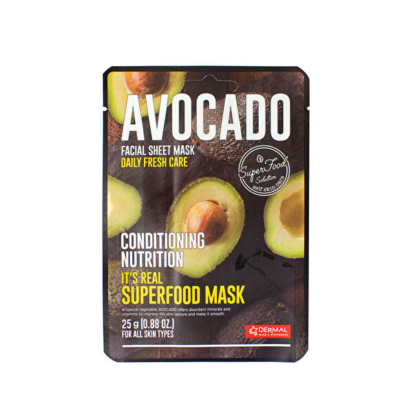 Dermal Its Real Superfood Avokado Pürüzsüzleştirici Yüz Maskesi
