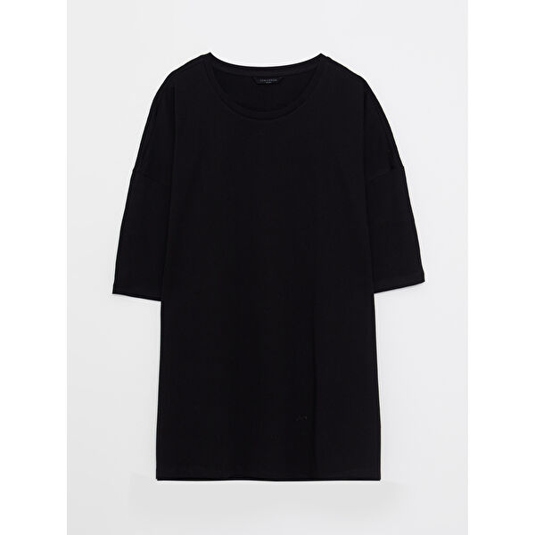 LCW CASUAL Oversize Bisiklet Yaka Kısa Kollu Penye Erkek Tişört