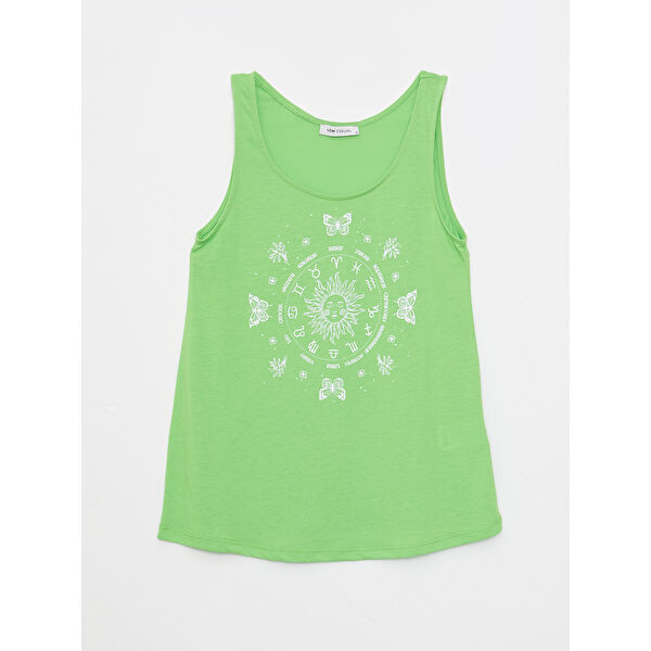 LCW CASUAL U Yaka Baskılı Kadın Atlet