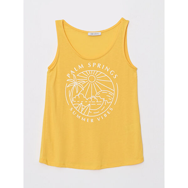 LCW CASUAL U Yaka Baskılı Kadın Atlet