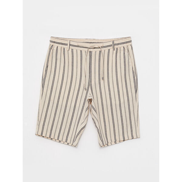 Slim Fit Gabardin Erkek Şort