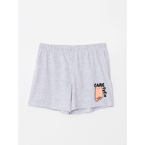 LCW DREAM Beli Lastikli Baskılı Kadın Pijama Alt