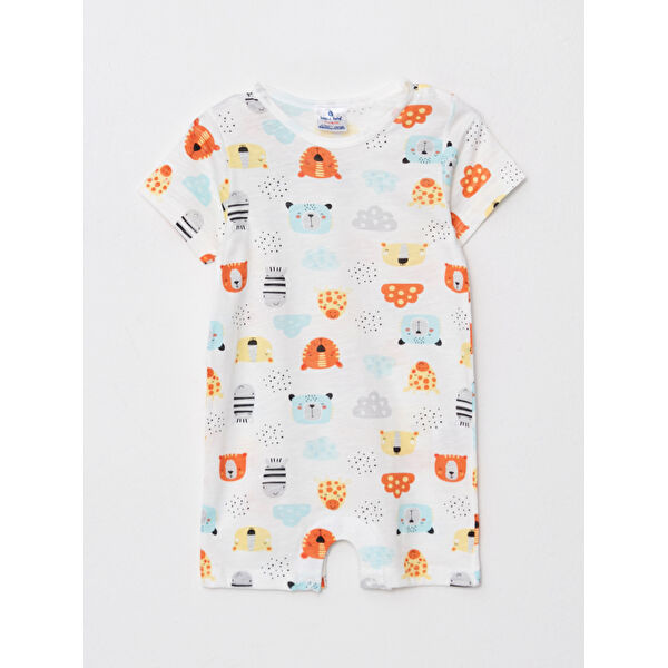 Luggi Baby Bisiklet Yaka Erkek Bebek Tulum