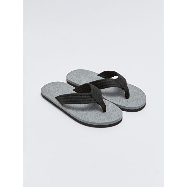 Baskılı Parmak Arası Erkek Plaj Terliği